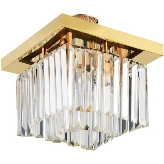 Istanbul Avize Yasemin 30 Kare Gold Kristal Taşlı Avize Fiyatı