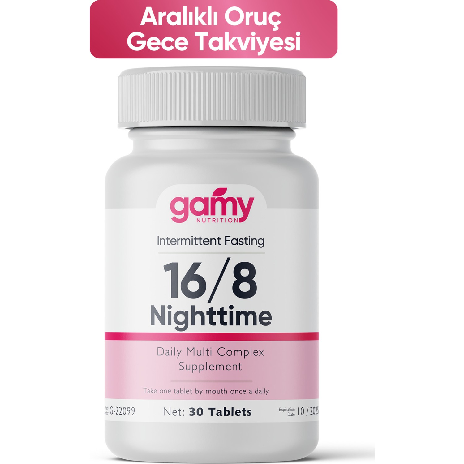 Gamy 16/8 Aralıklı Oruç Gündüz Ve Gece 30+30 Tablet Aralıklı Fiyatı