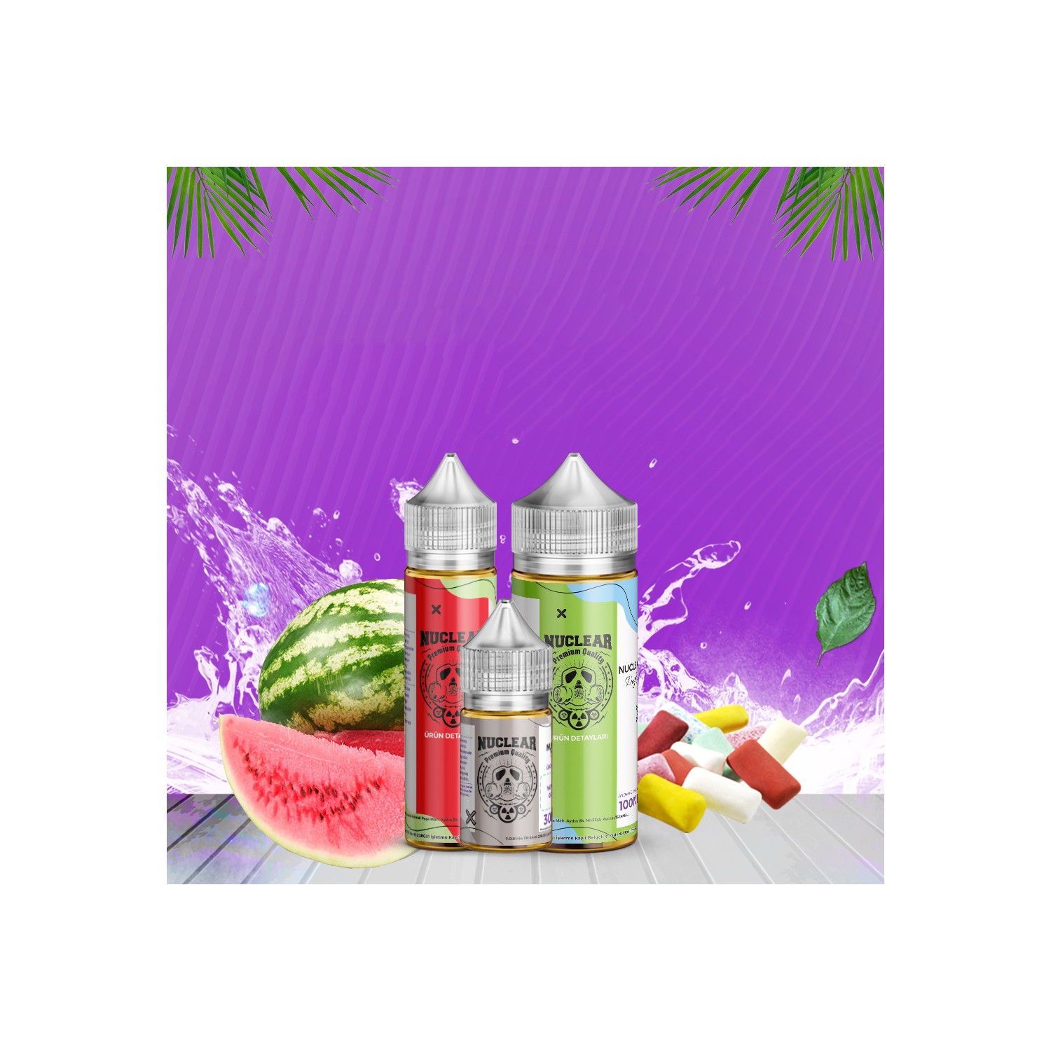 Nuclear Kimya Bubba Juice 30 60 100 ml Dıy Kit Karpuz Sakız Fiyatı