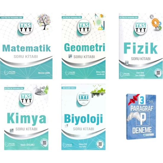 Palme Yayıncılık YKS TYT Matematik Geometri Fizik Kimya ve Kitabı