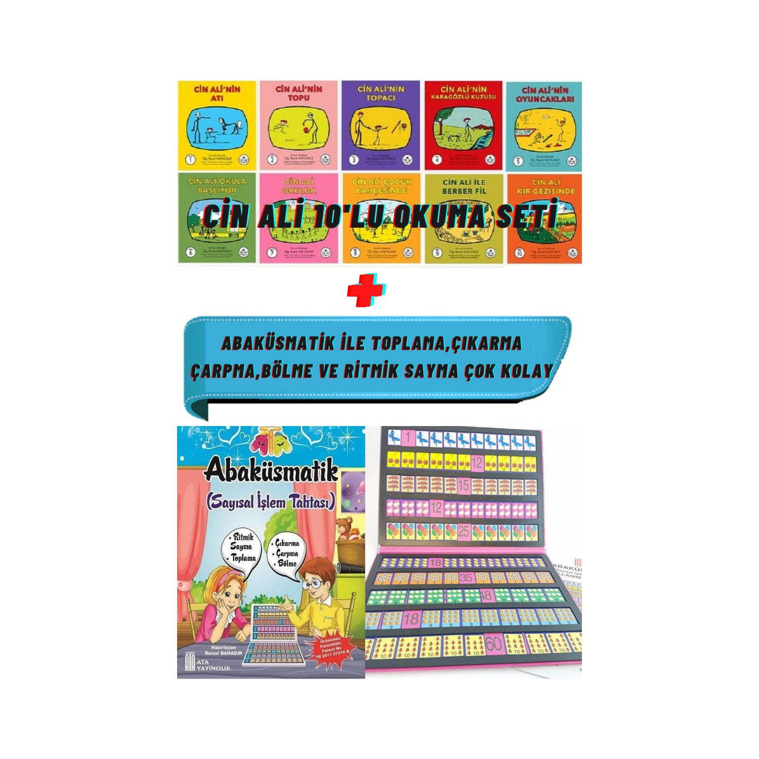 Cin Ali Hikaye Seti 10 Kitap+ Abaküsmatik Kitabı