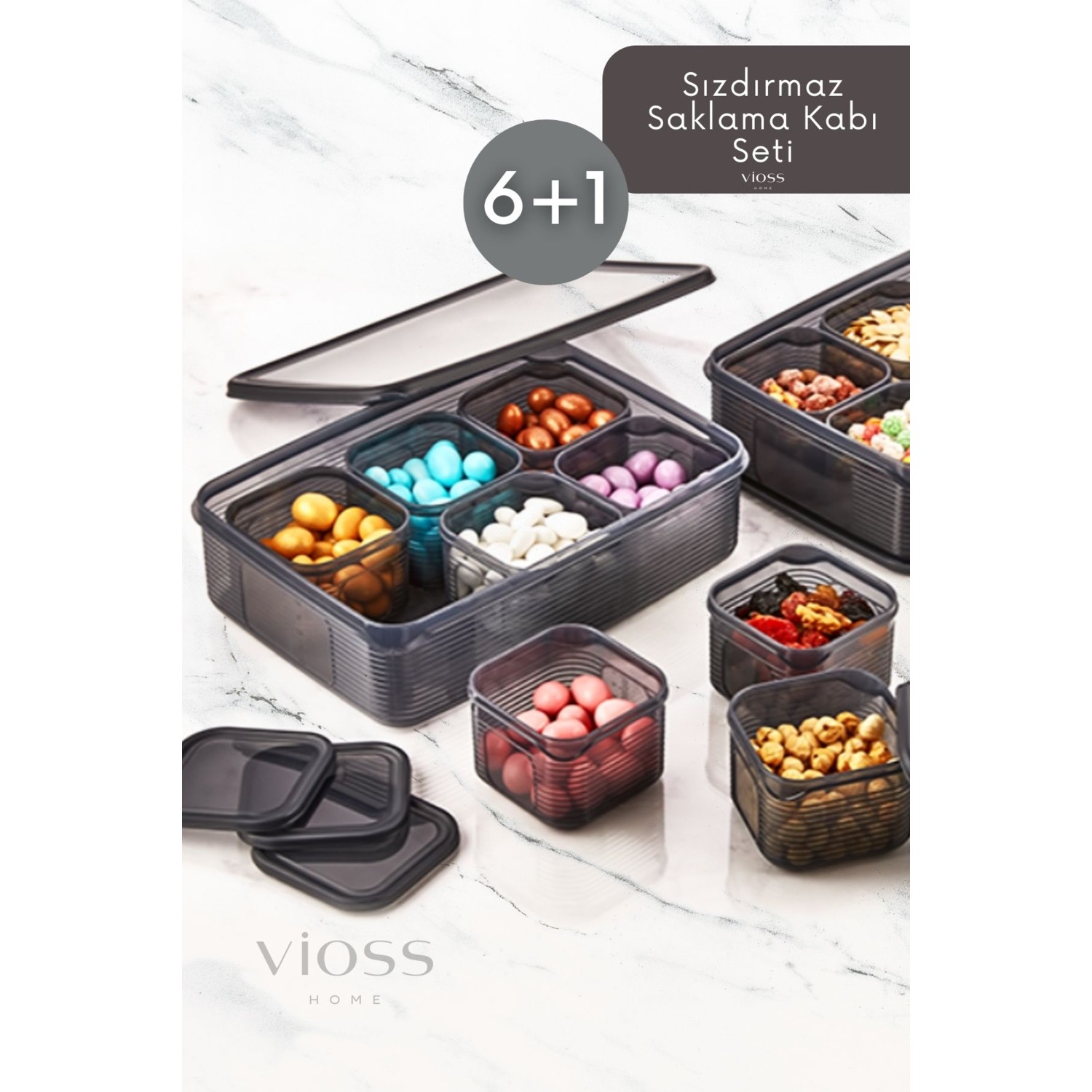 Vioss Home 7 'lı 14 Parça Sızdırmaz Saklama Kabı Kahvaltılık Fiyatı