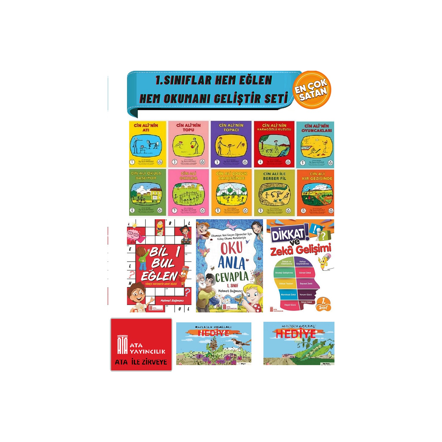 Cin Ali Hikaye Seti 10 Kitap+Bil Bul Eğlen+Oku Anla Kitabı