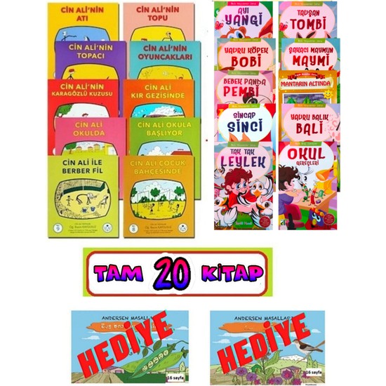 Cin Ali Yayınları Hikaye Seti 10 Kitap +1. Sınıf Muhteşem Kitabı