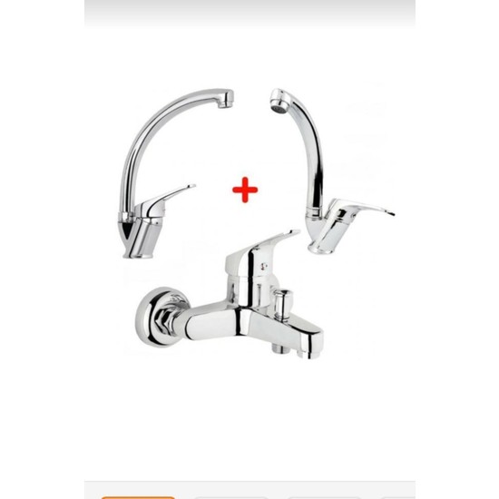 On2 Mix Batarya Seti 3'lü Set Banyo Lavabo Mutfak Batarya Fiyatı