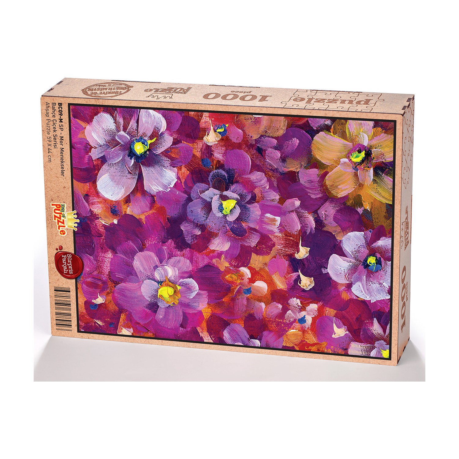 King Of Puzzle Mor Menekşeler (Sürpriz Parçalı) Ahşap Puzzle Fiyatı