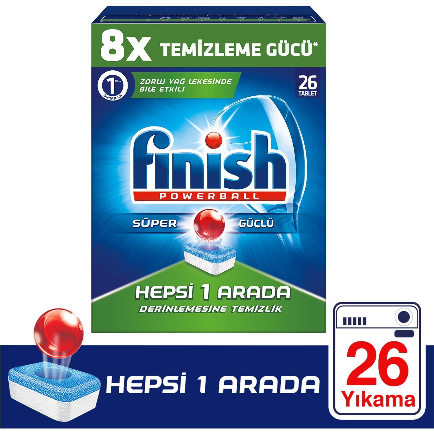 Finish Hepsi Bir Arada 26 Tablet Bulaşık Makinesi Deterjanı Fiyatı