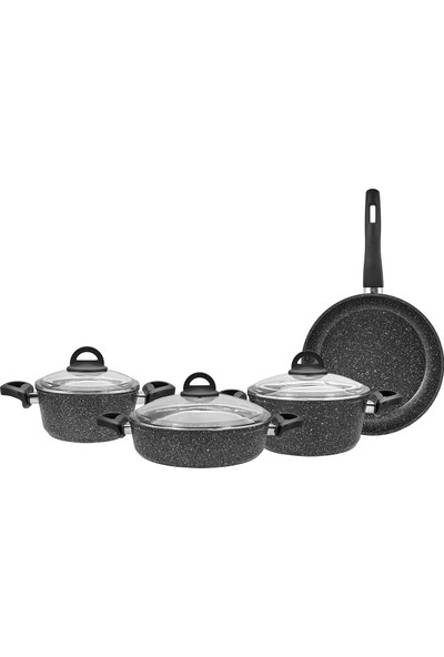 Karaca Marina Bio Granit 7 Parça Tencere Seti
