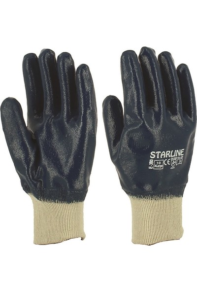 Starline Eldiven E-380 Örgü Bilek Petrolcü - Lacivert - No 10