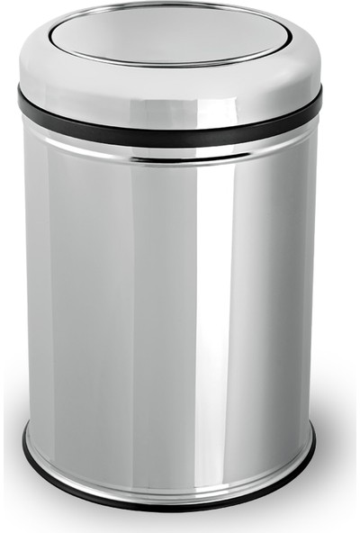 Foreca Pratik Kapaklı Çöp Kovası Paslanmaz 11 Lt - Krom Foreca Pratik Kapaklı Çöp Kovası Paslanmaz 11 Lt - Krom