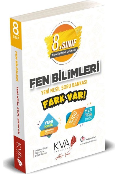 Koray Varol Yayınları 8. Sınıf Fark Var Fen Bilimleri Soru Bankası