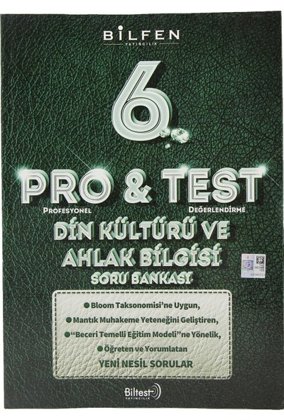 Bilfen Yayıncılık 6. Sınıf Pro&Test Din Kültürü Ve Ahlak Bilgisi Soru Bankası Bilfen Yayıncılık 6. Sınıf Pro&Test Din Kültürü Ve Ahlak Bilgisi Soru Bankası