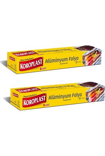 Koroplast Alüminyum Folyo 8 mt 2 'li Paket