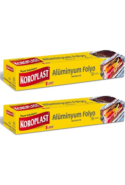 Koroplast Alüminyum Folyo 15 mt 2 'li Paket