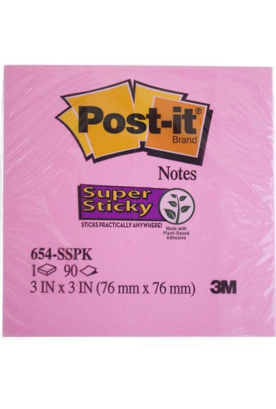 Post-It 3m Not Kağıdı 76 x 76 mm 90 Yaprak Pembe (654-SSPK) Post-It 3m Not Kağıdı 76 x 76 mm 90 Yaprak Pembe (654-SSPK)