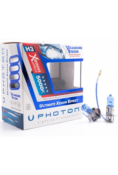 Photon H3 12V 55W 5000K Diamond Vision Photon H3 12V 55W 5000K Diamond Vision