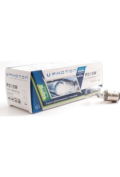Photon P21/5W 12V 1016 Standart Ampul Photon P21/5W 12V 1016 Standart Ampul