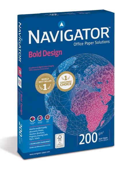 Navigator Gramajlı Fotokopi Kağıdı A4-200GR.150 Yaprak Navigator Gramajlı Fotokopi Kağıdı A4-200GR.150 Yaprak