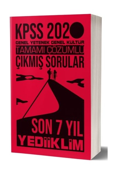 Yediiklim Yayınları 2020 Kpss Gy-Gk Son 7 Yıl Tamamı Çözümlü Çıkmış Sorular