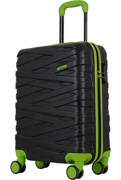 Ççs Nc 092 Abs Büyük Boy Valiz Siyah Yeşil