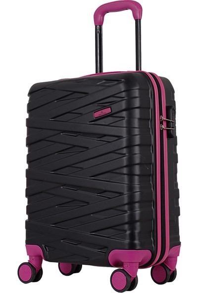 Ççs Nc 092 Abs Kabin Boy Valiz Siyah Pembe