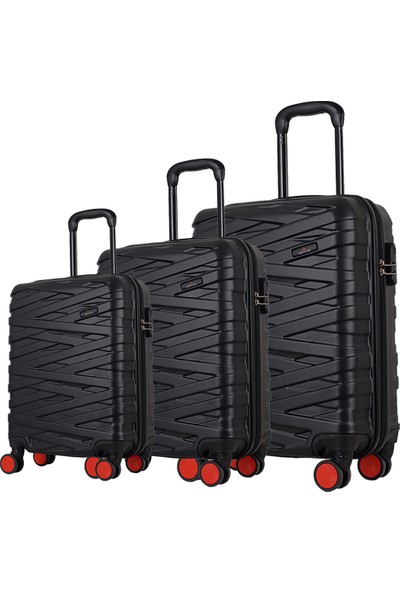Ççs Nc 092 Abs Valiz Seti Siyah