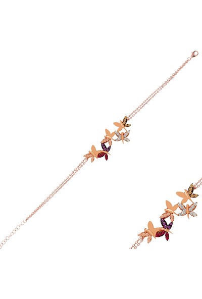 Nayino Takı Kelebekler Gümüş Bileklik Nayino Takı Kelebekler Gümüş Bileklik