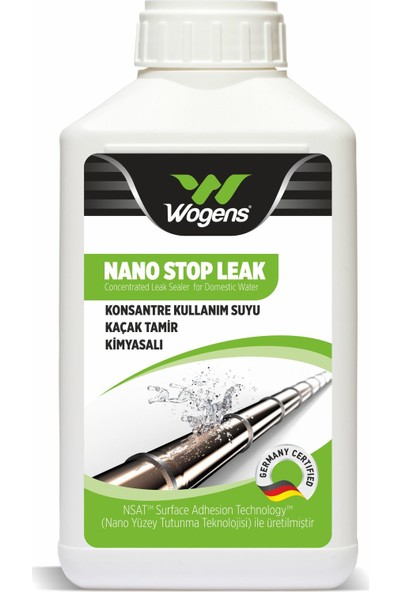 Wogens 1 lt Konsantre Kullanım Suyu Kaçak Tamir Kimyasalı Kaçak Giderici Wogens 1 lt Konsantre Kullanım Suyu Kaçak Tamir Kimyasalı Kaçak Giderici