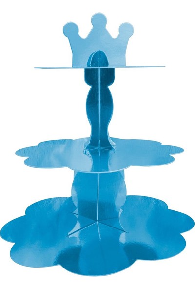 Kikajoy Metalik Mavi Cupcake Standı Kikajoy Metalik Mavi Cupcake Standı