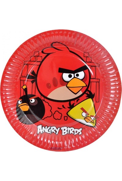 Kikajoy Angry Birds Karton Tabak 23 cm 8'li