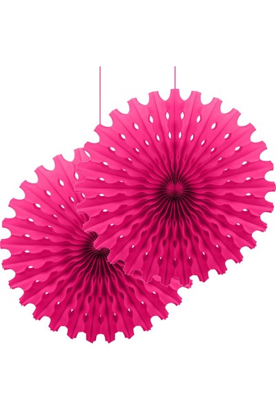 Kikajoy Fuşya Yelpaze Süs 2'li