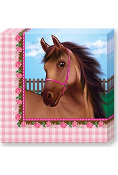 Kikajoy Sevimli At Kağıt Peçete 33 x 33 cm 20'li