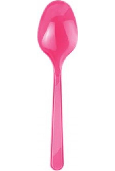 Kikajoy Fuşya Plastik Kaşık 25'li