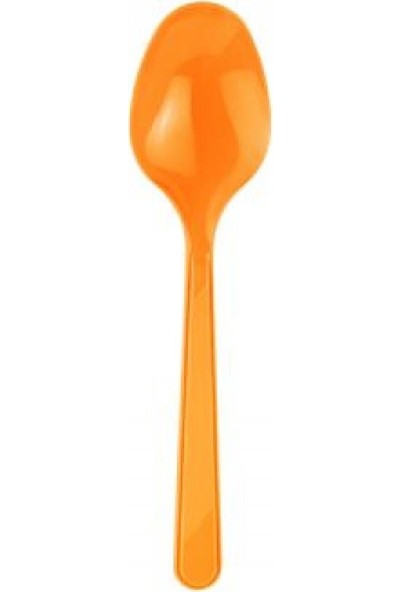 Kikajoy Turuncu Plastik Kaşık 25'li