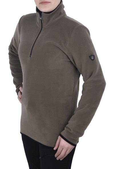 Ghassy Co. Kadın Polar Yarım Fermuarlı Sweatshirt