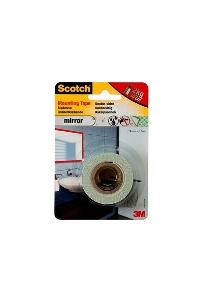 Scotch Nemli Alanlar Için Çift Taraflı Montaj Bandı