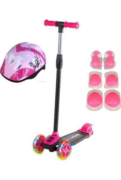Cool Wheels LED Işıklı 3 Tekerlekli Yükseklik Ayarlı Twist Çocuk Scooter (+3 Yaş) Kask Dizlik Dahil Cool Wheels LED Işıklı 3 Tekerlekli Yükseklik Ayarlı Twist Çocuk Scooter (+3 Yaş) Kask Dizlik Dahil
