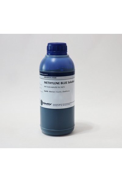 Gündüz Kimya Metilen Mavisi Çözeltisi - 500 Ml