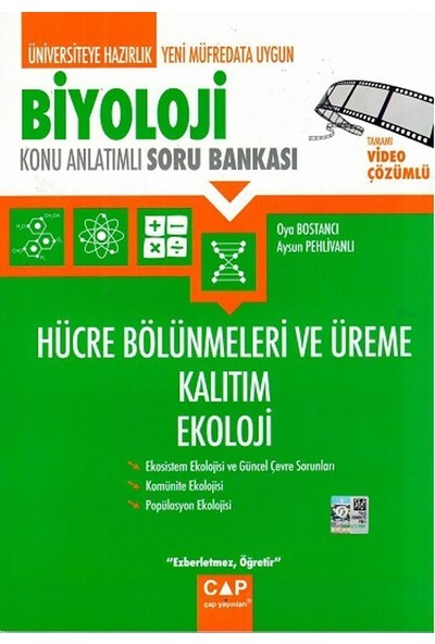 Çap Yayınları Biyoloji Hücre Bölünmeleri ve Üreme Kalıtım Ekoloji - Aysun Pehlivanlı