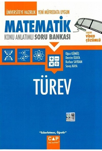 Çap Yayınları Matematik Türev Konu Anlatımlı Soru Bankası - Devrim Özata Çap Yayınları Matematik Türev Konu Anlatımlı Soru Bankası - Devrim Özata
