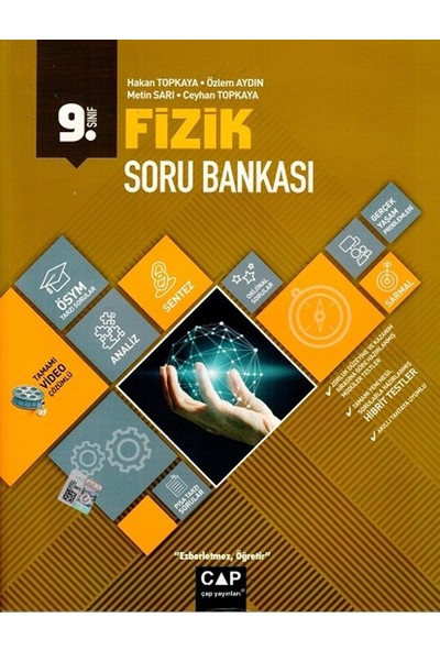Çap Yayınları 9. Sınıf Anadolu Lisesi Fizik Soru Bankası - Hakan Topkaya