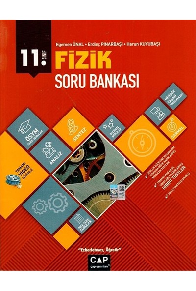 Çap Yayınları 11. Sınıf Anadolu Lisesi Fizik Soru Bankası - Egemen Ünal