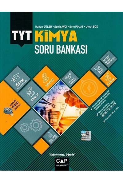 Çap Yayınları TYT Kimya Soru Bankası - Hakan Güler