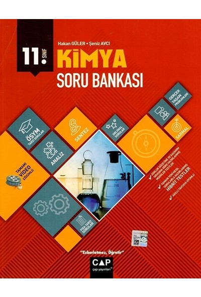 Çap Yayınları 11. Sınıf Anadolu Lisesi Kimya Soru Bankası - Hakan Güler