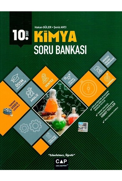 Çap Yayınları 10. Sınıf Anadolu Lisesi Kimya Soru Bankası - Hakan Güler