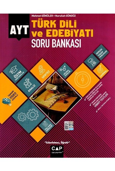 Çap Yayınları AYT Türk Dili ve Edebiyatı Soru Bankası - Mehmet Gönüler