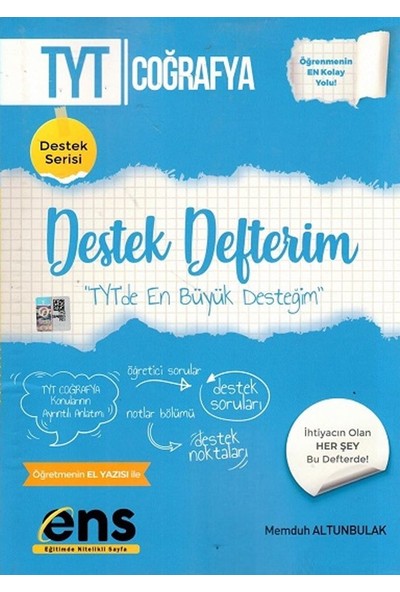 ENS Yayıncılık TYT Coğrafya Destek Defterim - Memduh Altunbulak
