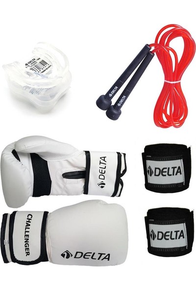 Delta Belly Boks Seti (Boks Eldiveni - El Bandajı - Atlama İpi - Dişlik) Delta Belly Boks Seti (Boks Eldiveni - El Bandajı - Atlama İpi - Dişlik)