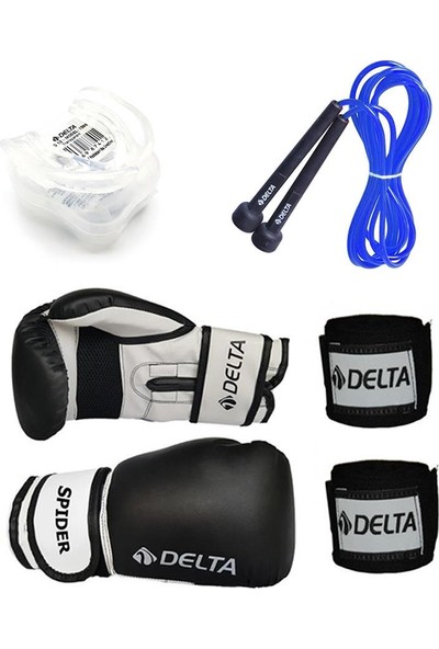 Delta Loop Boks Seti (Boks Eldiveni - El Bandajı - Atlama İpi - Dişlik) Delta Loop Boks Seti (Boks Eldiveni - El Bandajı - Atlama İpi - Dişlik)