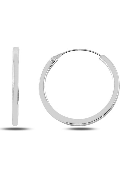 Tevuli Gümüş 925 Ayar 16mm Halka Küpe